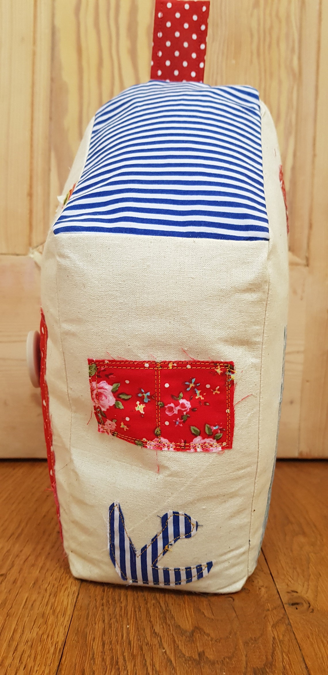 Easy Fabric Doorstop Sewing Pattern: Nautical Beach Hut Seaside House ...