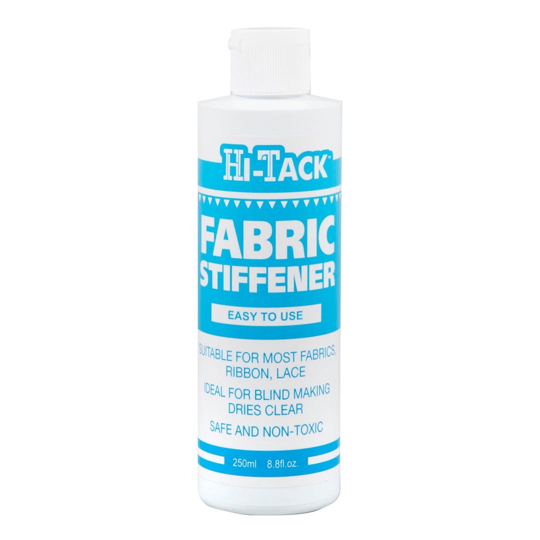 Hi-tack Fray Fabric Stiffener Glue 250 Ml for All Fabrics. Perfect for ...