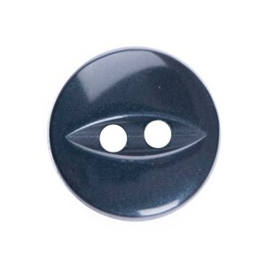 10 X Round Fish Eye Button 2 Hole Polyester - 11mm / 18L Green, Navy ...
