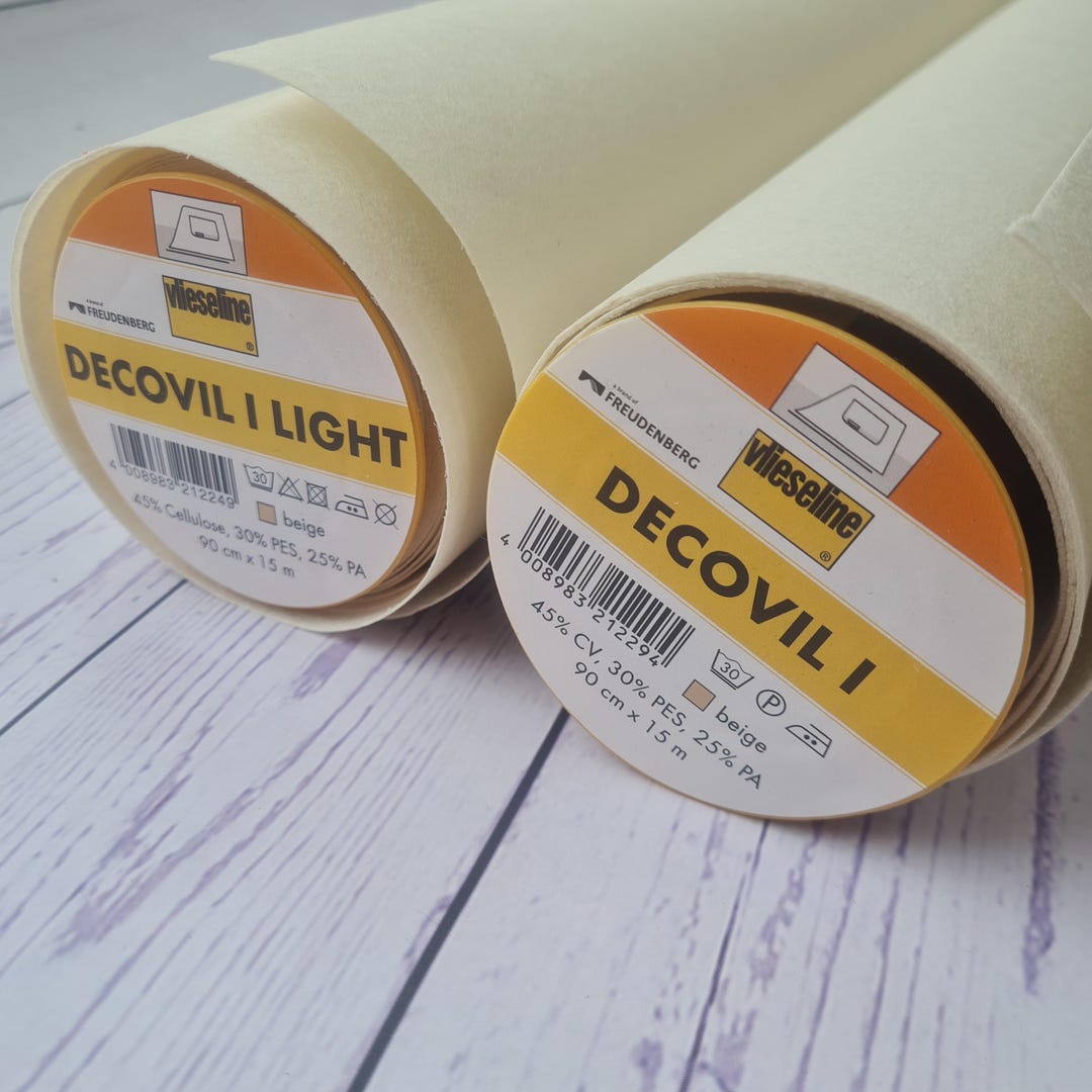 Decovil 1 and Decovil Light: Fusible Interfacing/interlining Heavy ...