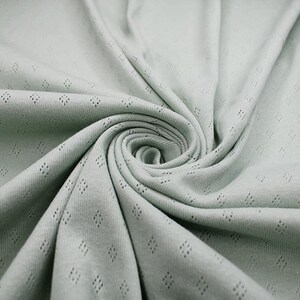 Fine 100% Cotton Jersey Knit With Diamond Openwork/ Pointelle Fabric X ...