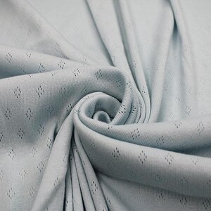 Fine 100% Cotton Jersey Knit With Diamond Openwork/ Pointelle Fabric X ...