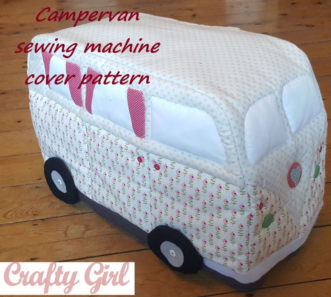 Campervan Fabric Sewing Machine Cover Pattern: PDF Download. Vintage ...