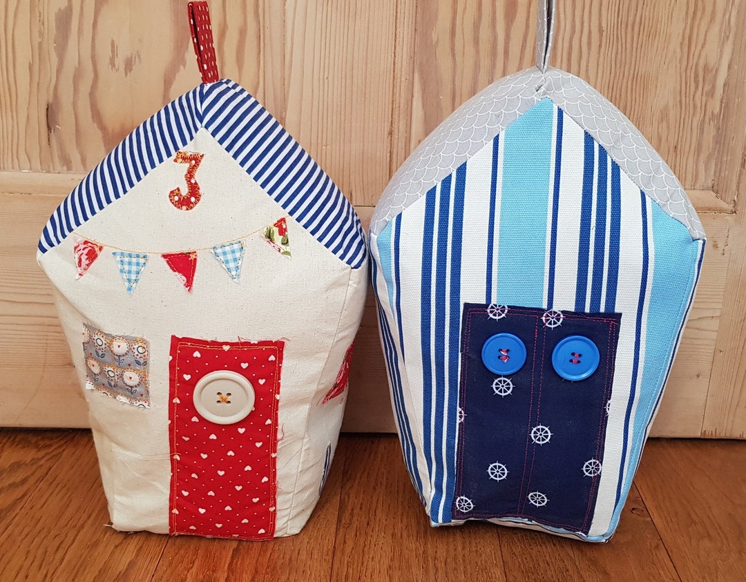 Easy Fabric Doorstop Sewing Pattern: Nautical Beach Hut Seaside House ...
