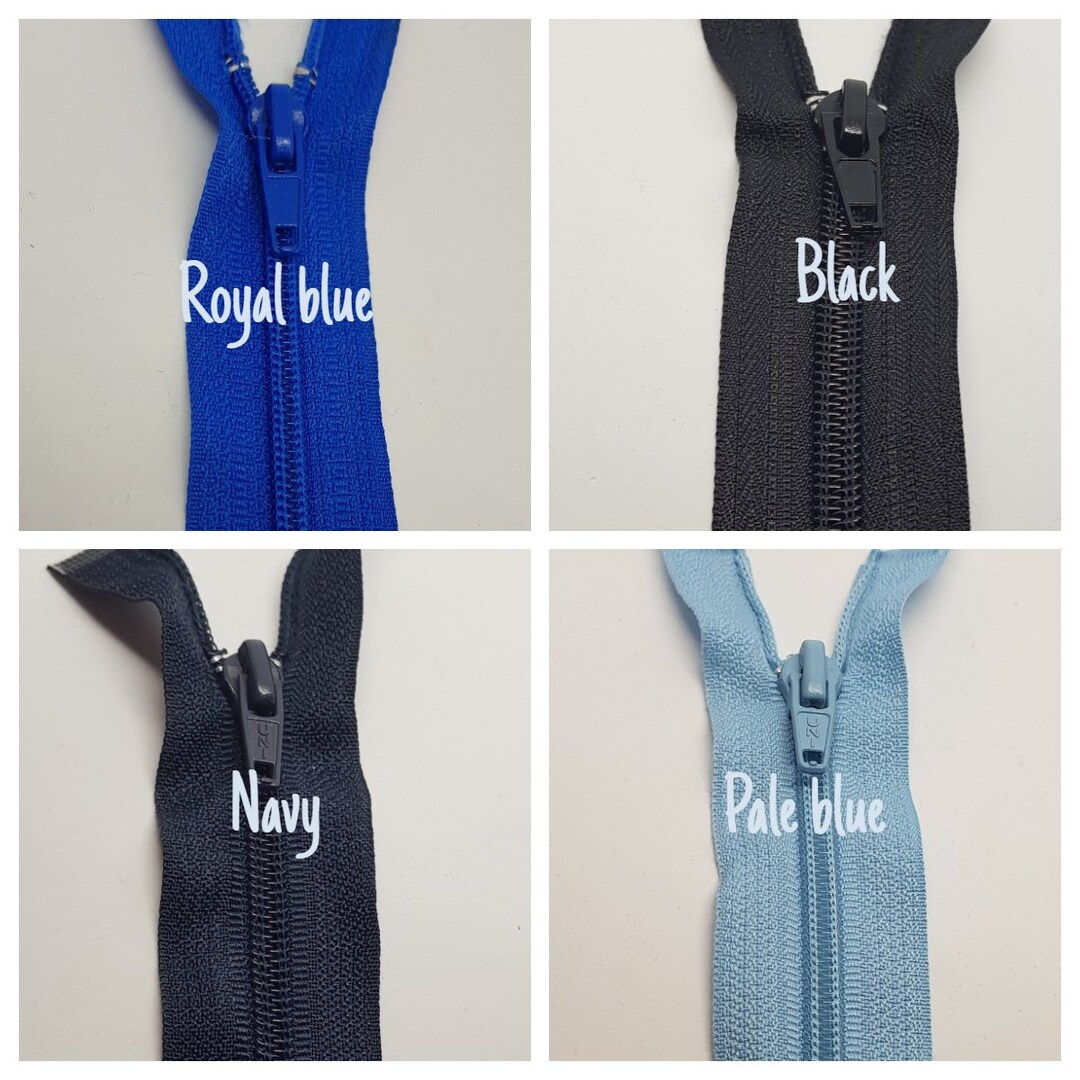 Size 5 Open Ended Nylon Zips 20in (51cm) 21 in (53 Cm). Jackets ...
