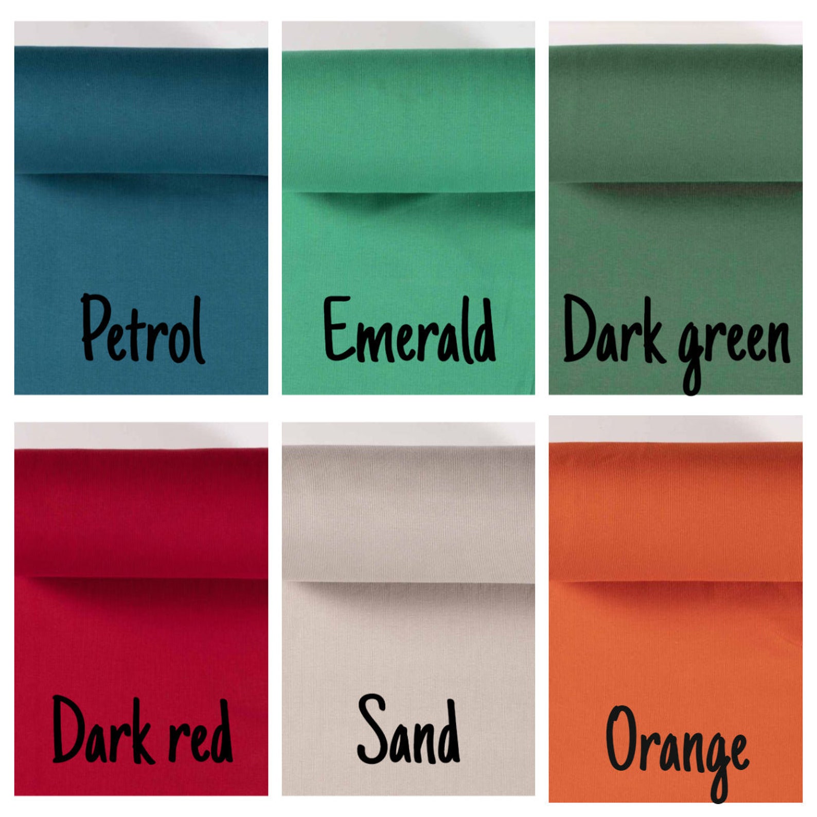 Tubular Jersey Ribbing Knit Cotton Fabric X Half Metre. - Etsy