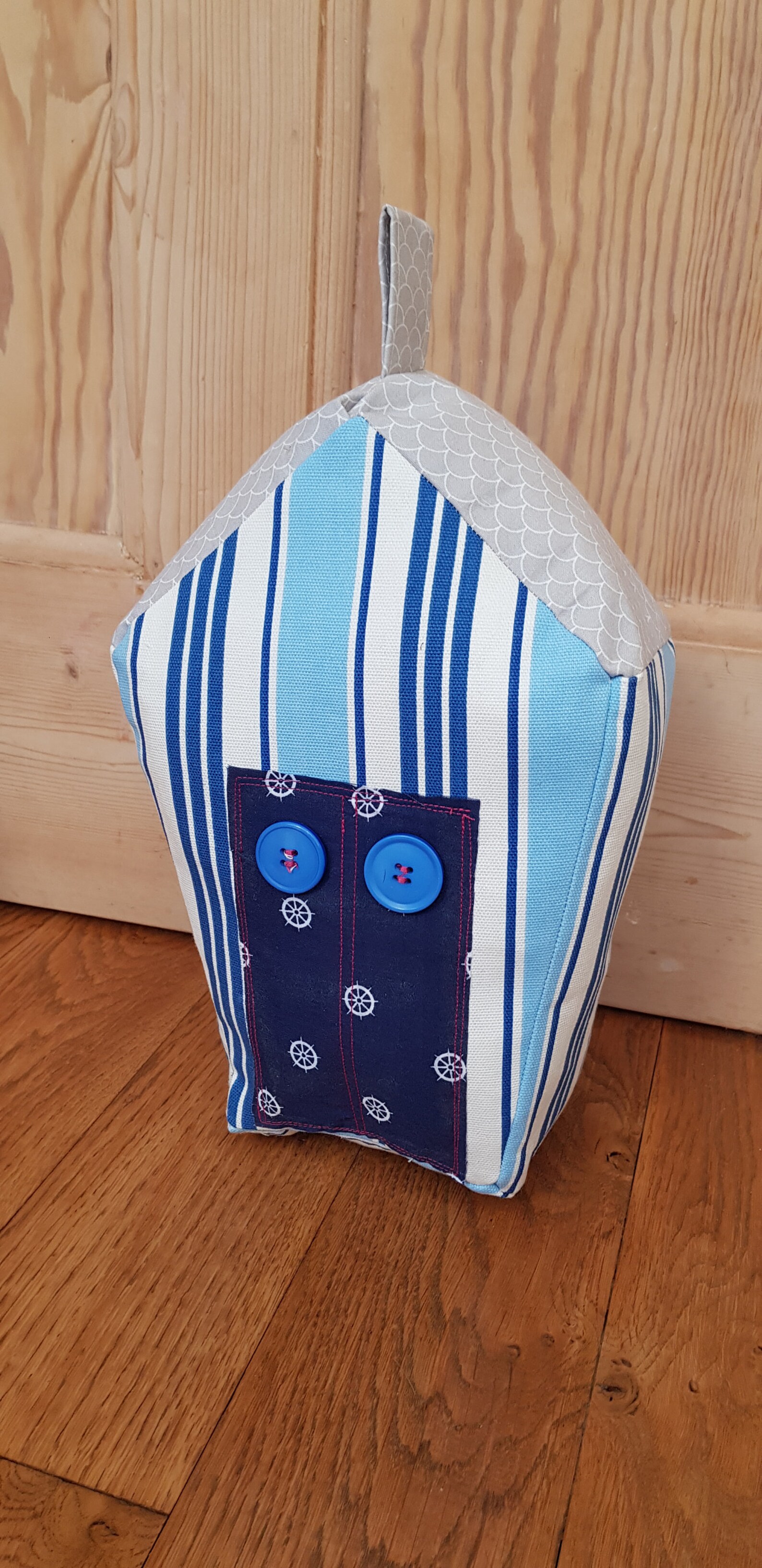 Easy Fabric Doorstop Sewing Pattern: Nautical Beach Hut Seaside House ...