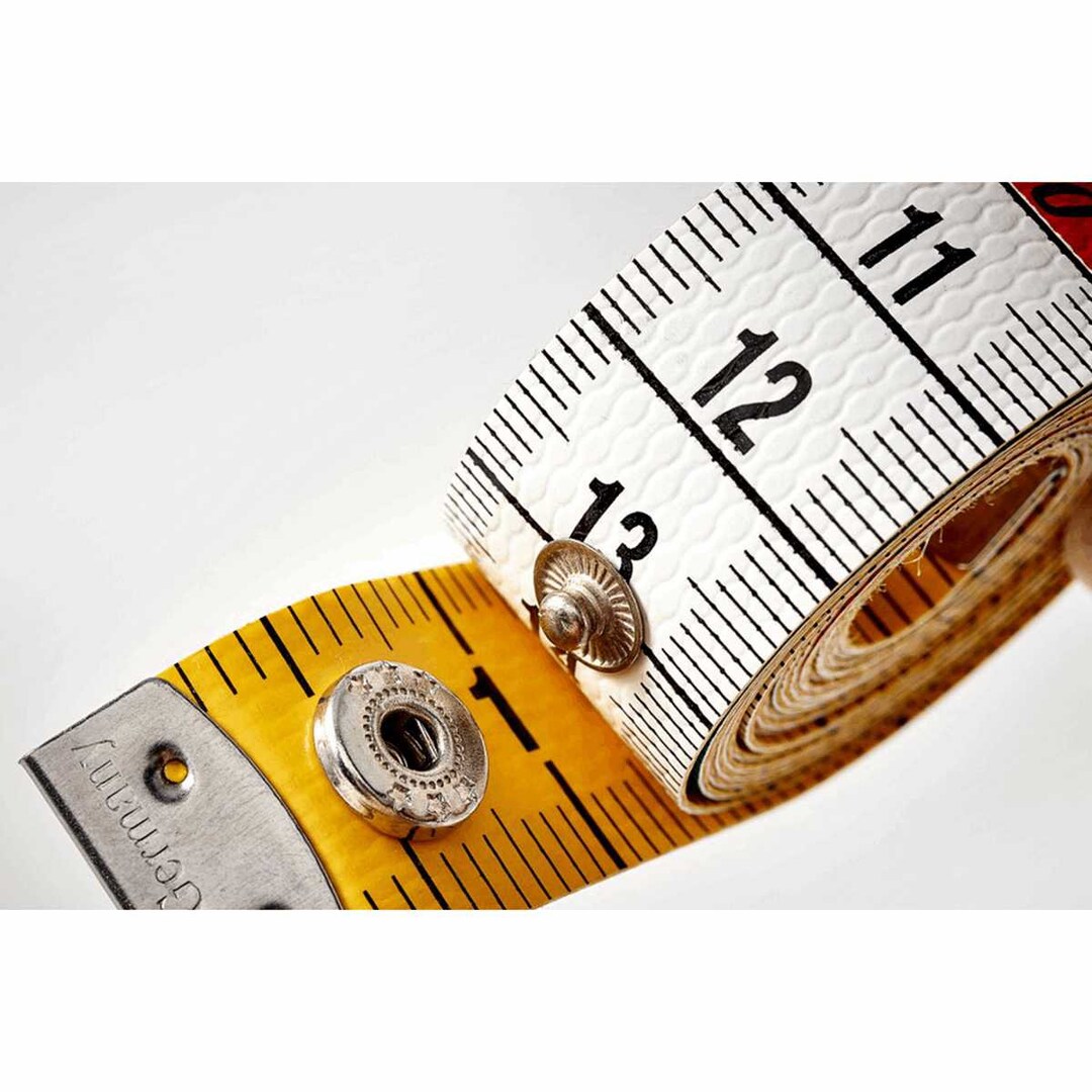 Professional Tailors Tape Measure With Snap Fastener. Sewing, Crafts ...