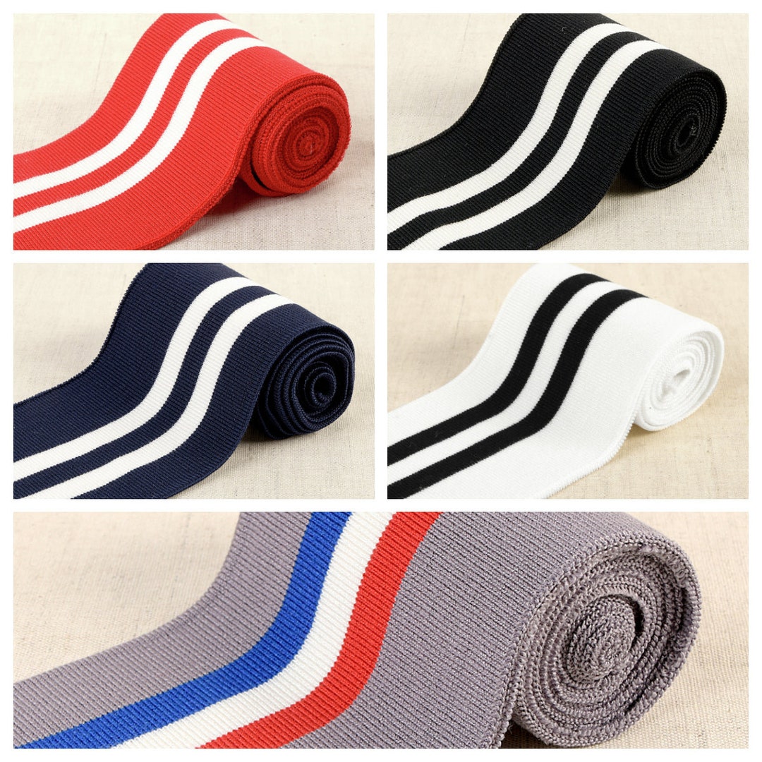 Double Stripe Cuffing by Stephanoise. Cotton Knit Fabric: Cuffs and ...