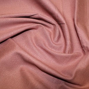Solid Stretch Linen Viscose Mix Fabric by the Half Metre: Dressmaking ...