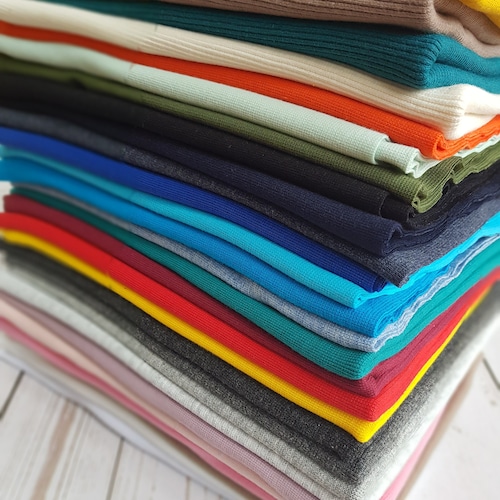 Tubular Jersey Ribbing Knit Cotton Fabric X Half Metre. - Etsy UK