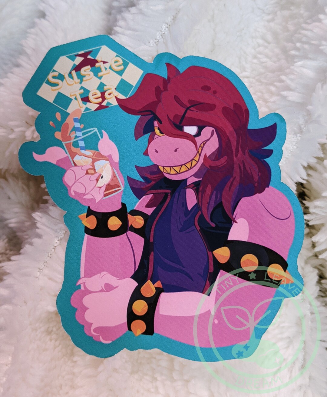 Susie Tea Sticker Deltarune 3.5 Inch Sticker - Etsy