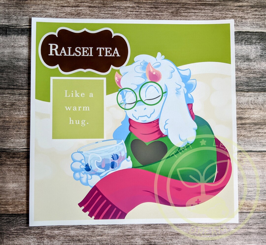 Ralsei Tea Deltarune Print Two Sizes - Etsy