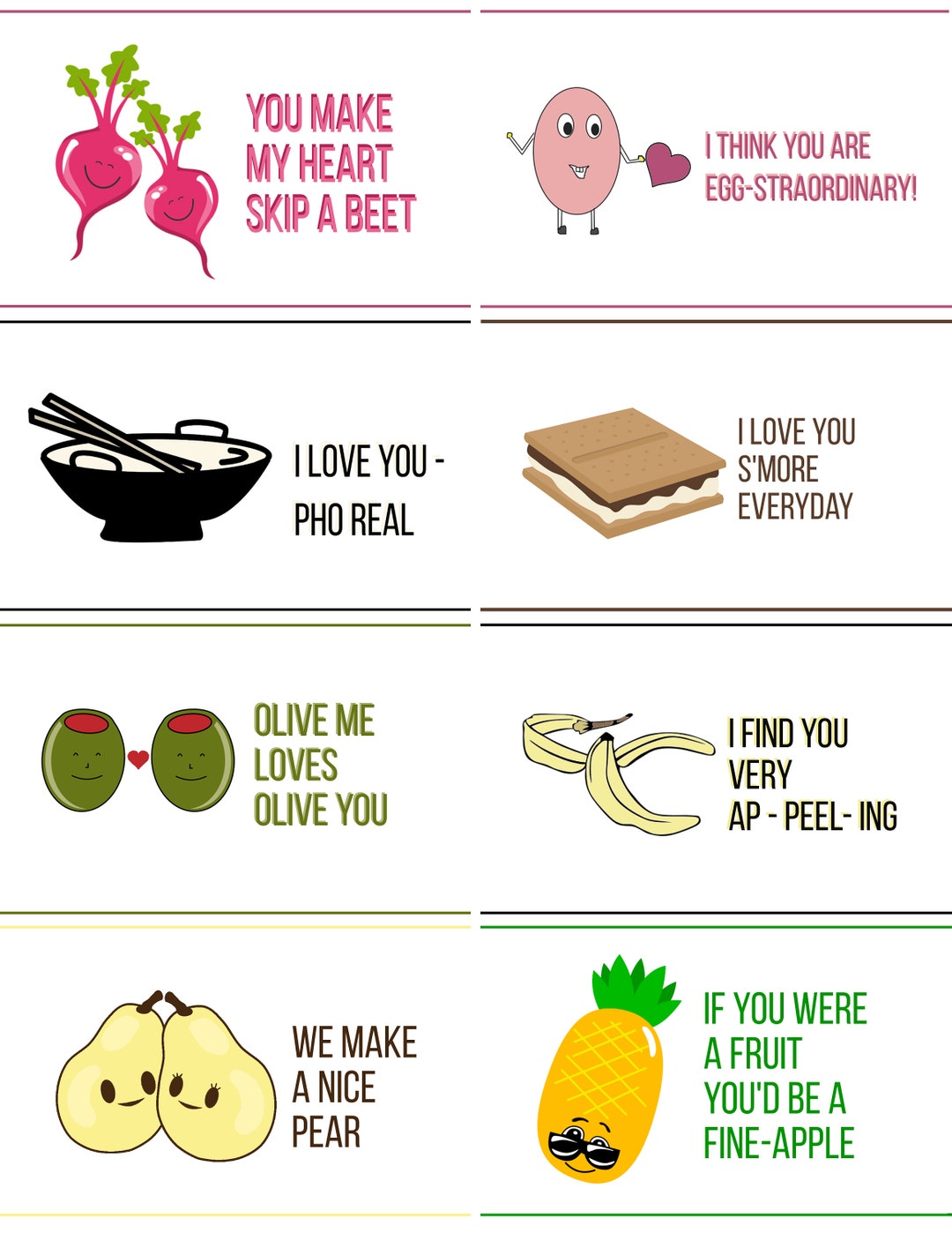 MODERN LOVE NOTES - Printable Notecards for Modern Relationships ...