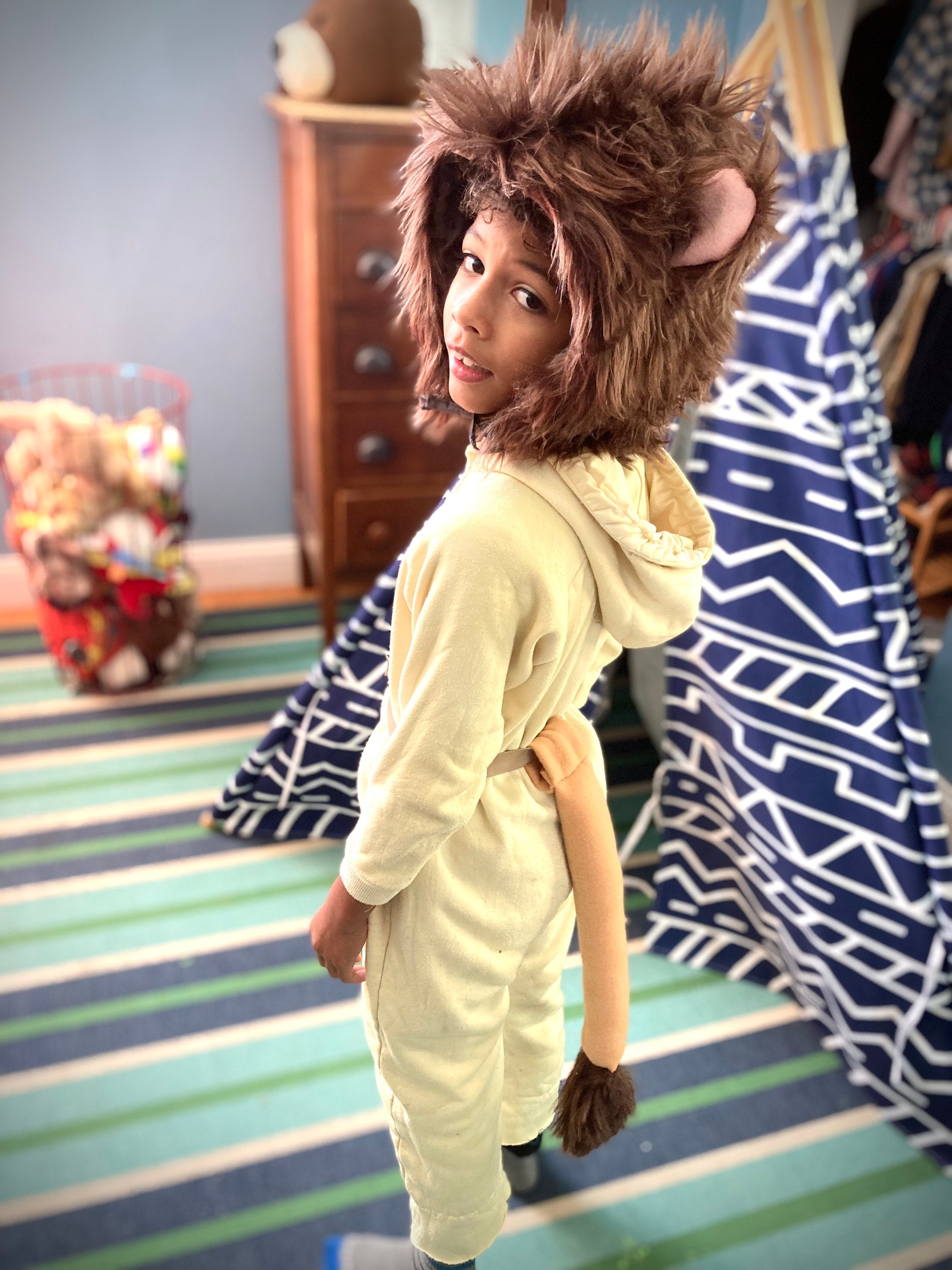 Lion Costume, Mane, Tail and Paws, Wild Thing, Animal Bonnet - Etsy