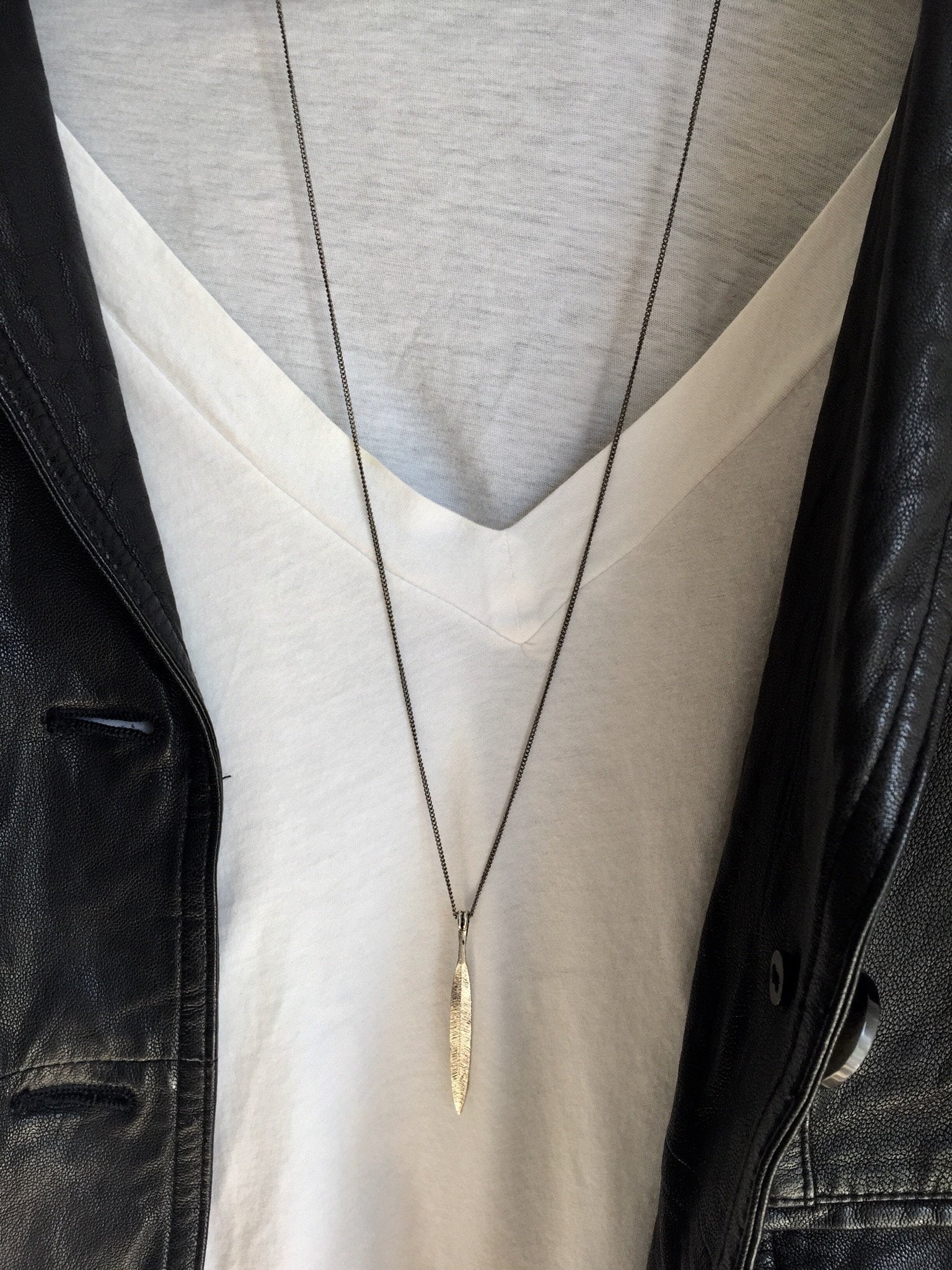 Long Necklace Mens Jewelry Necklace Spike Necklace Long - Etsy