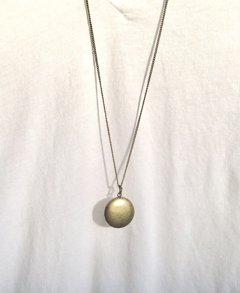 Locket Necklace Small Pendant Necklace Simple Locket Necklace Jewelry ...