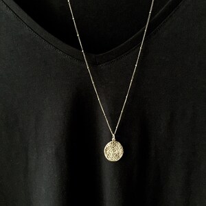 Round Meteor Pendant Round Charm Pendant Long Necklace Boho Jewelry ...