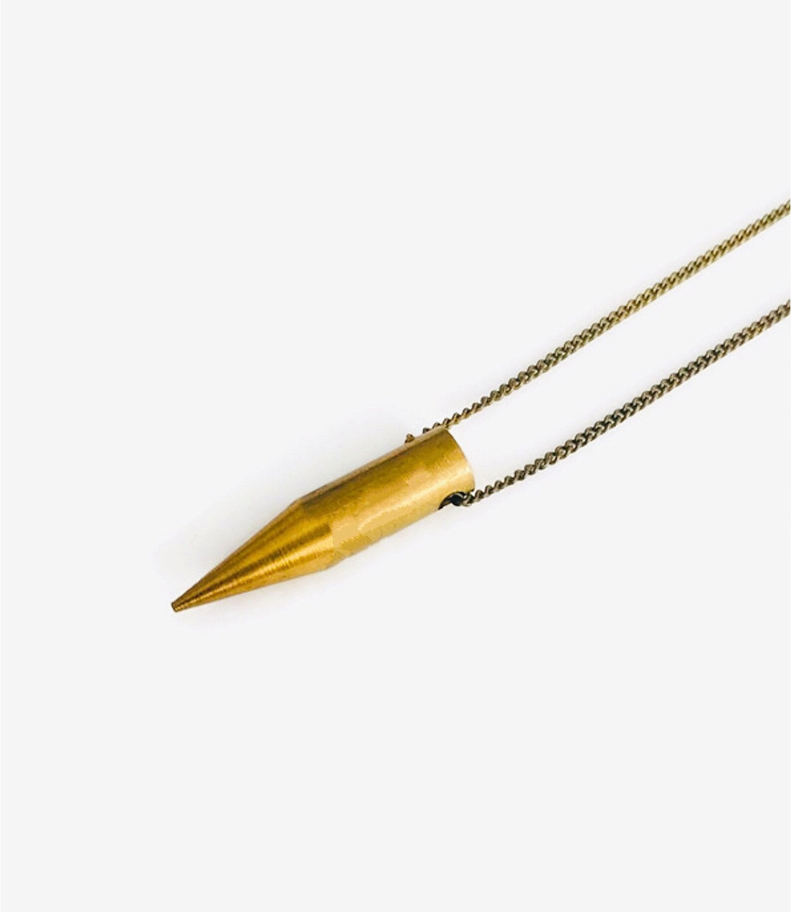 Brass Spike Necklace Men Woman Necklace Long Layering Necklace Modern ...