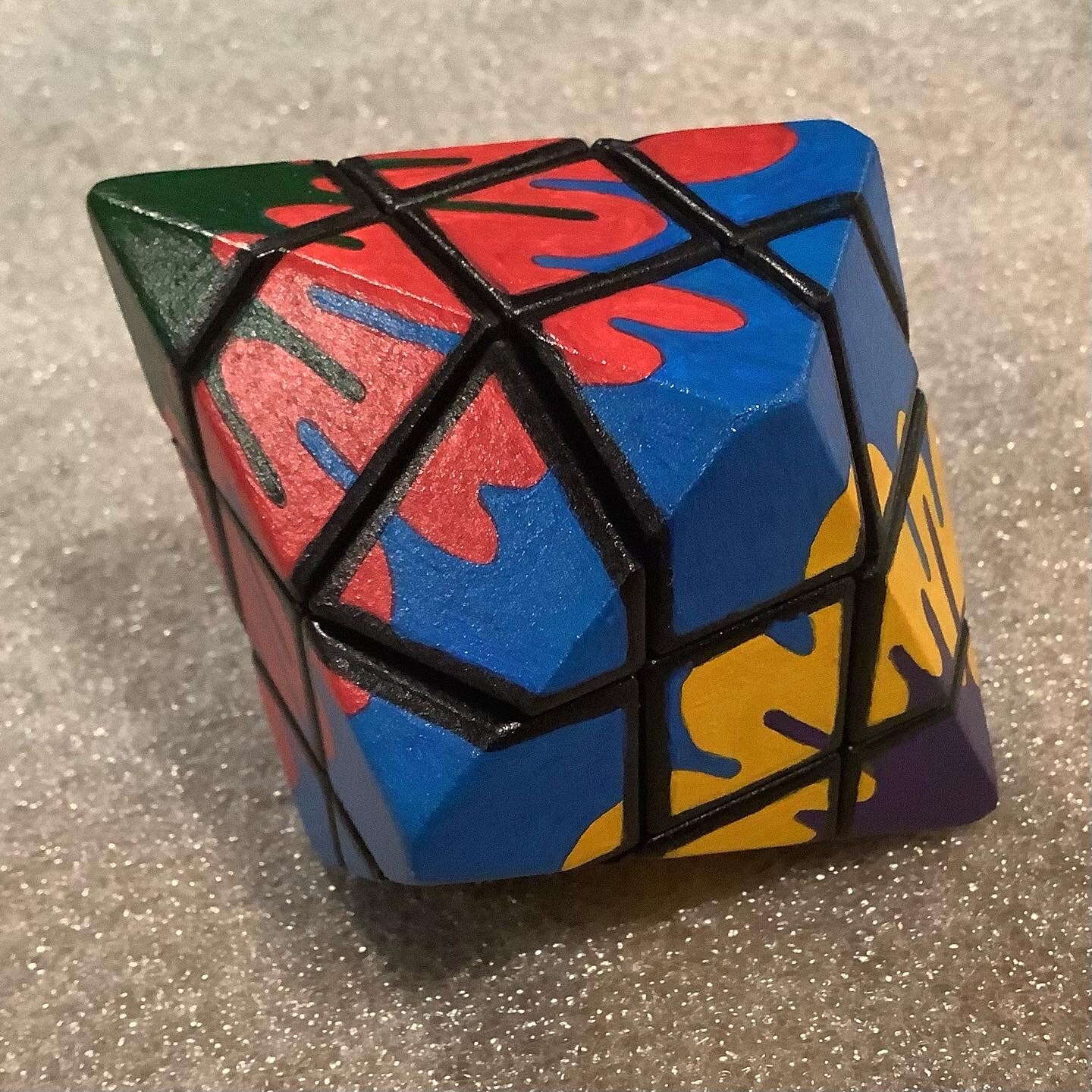 Splat Hand Painted Rubiks Cube - Etsy