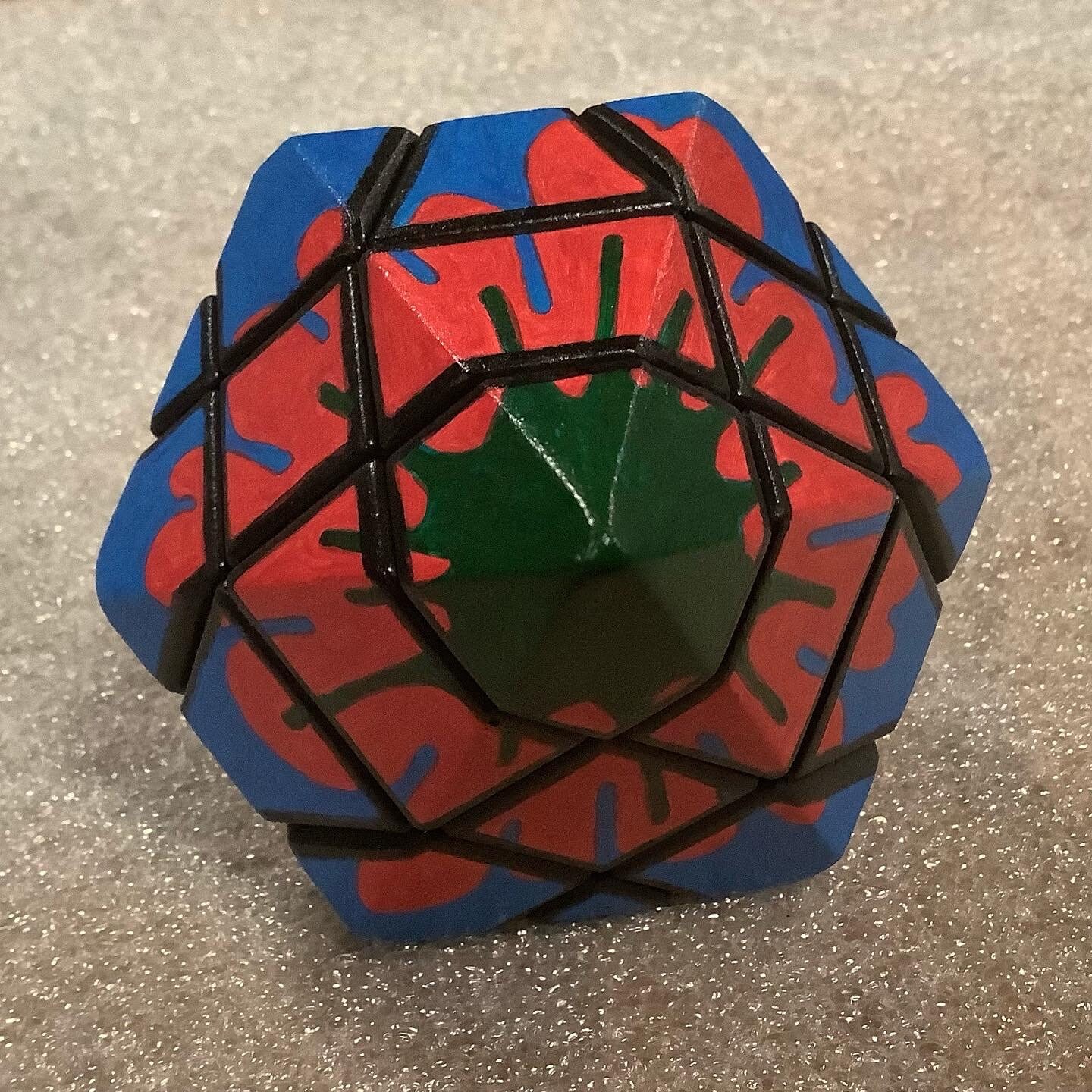 Splat Hand Painted Rubiks Cube - Etsy