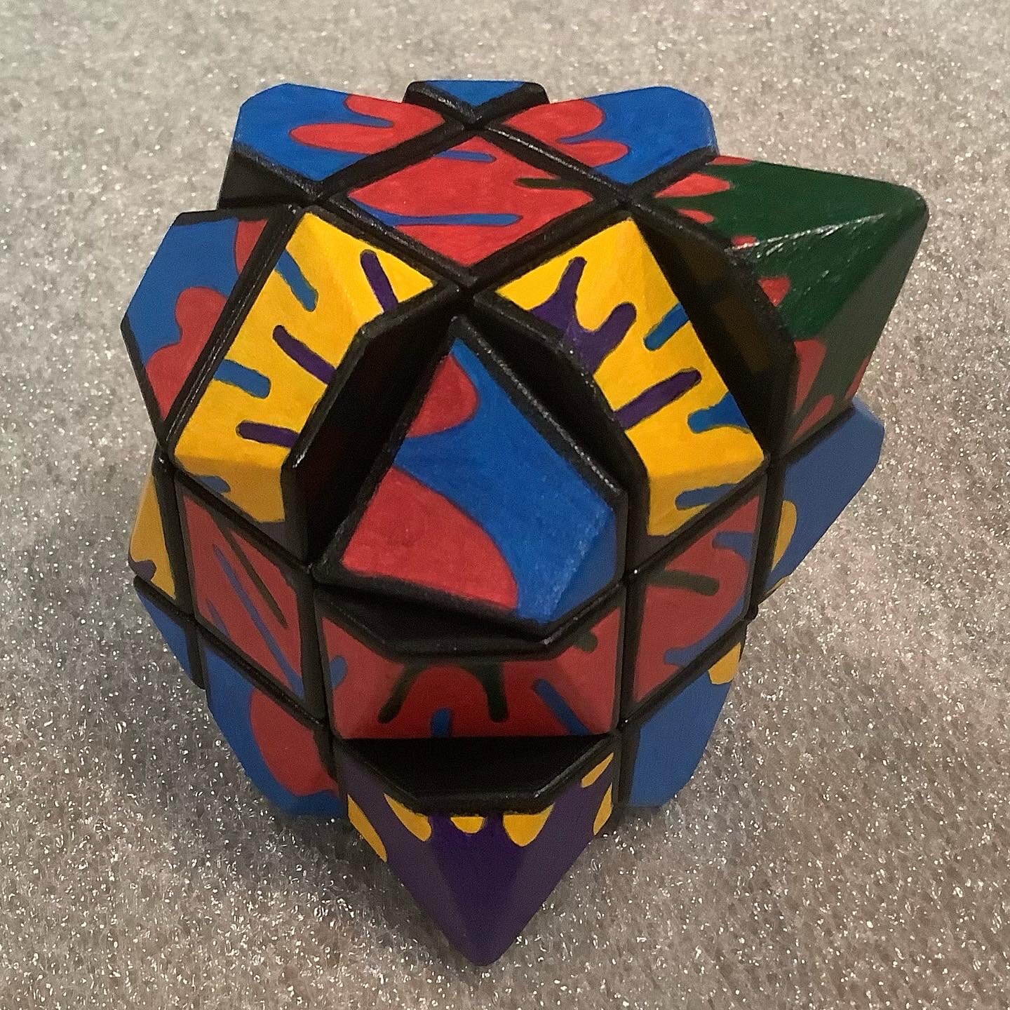Splat Hand Painted Rubiks Cube - Etsy