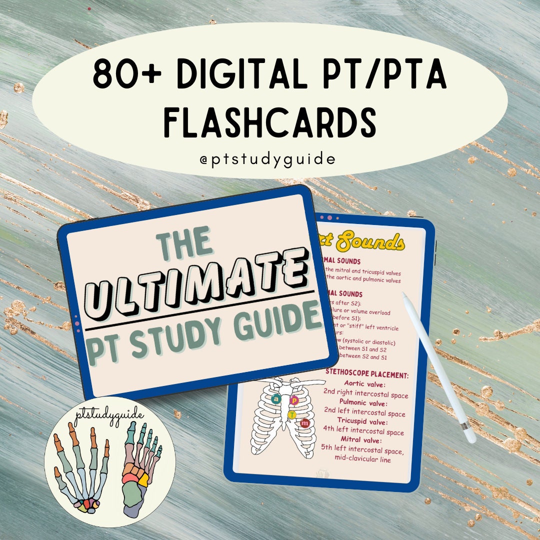 The Ultimate PT Study Guide: Digital Flashcards, Comprehensive Study Aid + Quick Reference ...