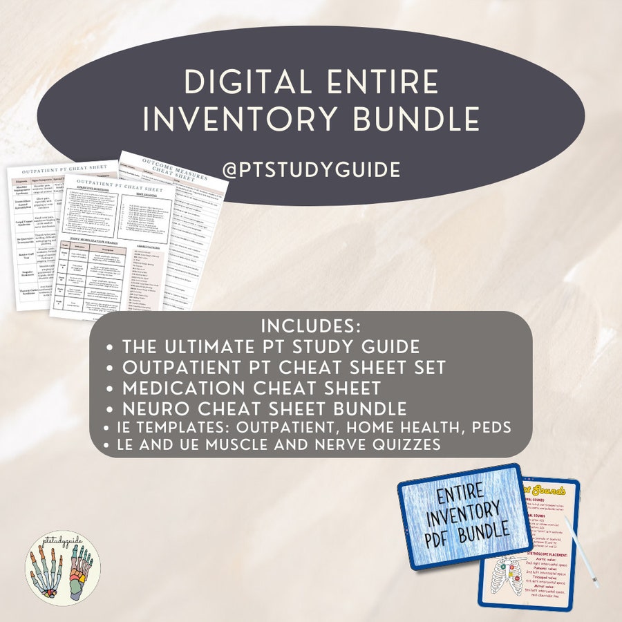 PTStudyGuide - Etsy