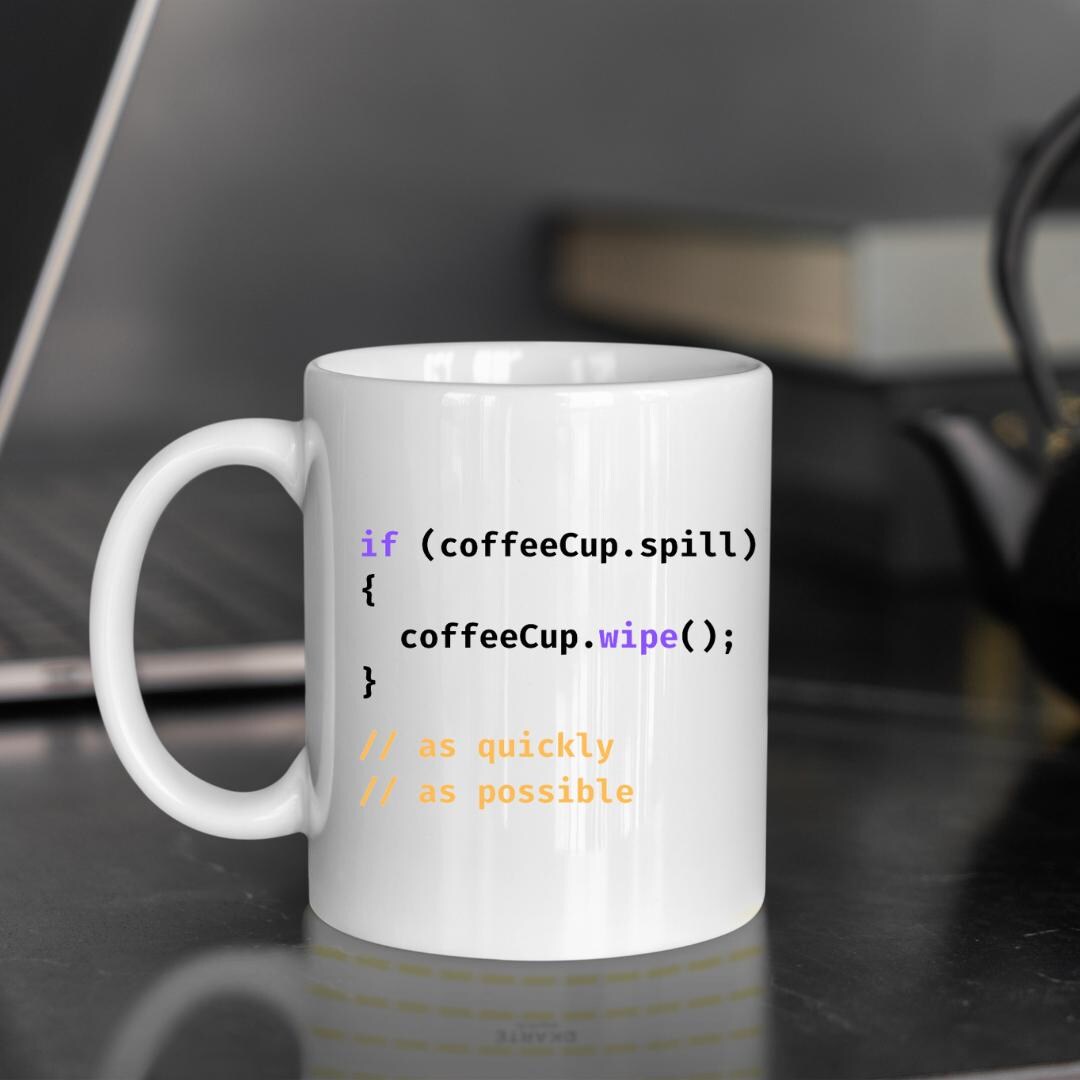Programming Inspired Ceramic Mug - Perfect Gift for Coders & Tech ...