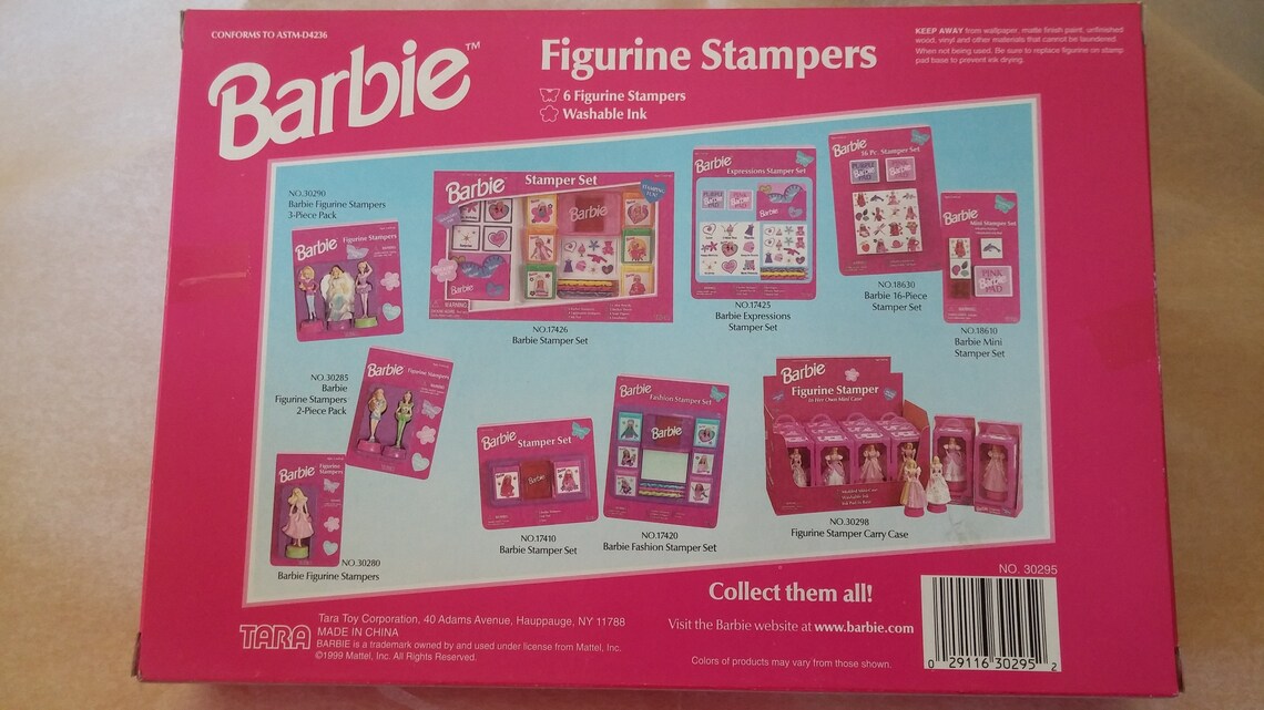 Barbie Stamp Set RARE From 1990s From Mattel - Etsy