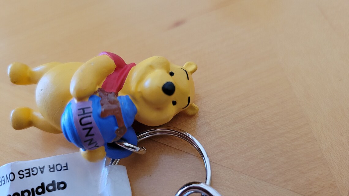 Winnie the Pooh Key Chain From 1990s NEW - Etsy