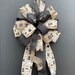 Coffee Theme Wreath Bow, Coffee Lovers Bow, Indoor or Outdoor Coffee ...