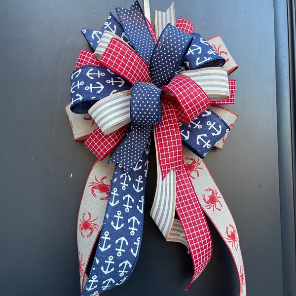 Nautical Anchor Bows - Etsy