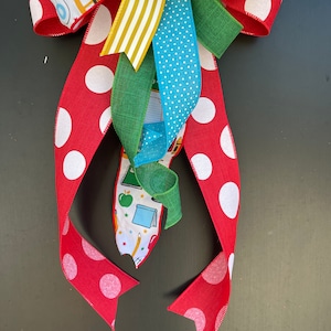 Back to School Wreath Bow: Teacher Classroom or Home Decor - Etsy