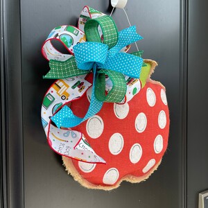 Burlap Apple Back to School Door Hanger, Teacher Door Decor, School ...