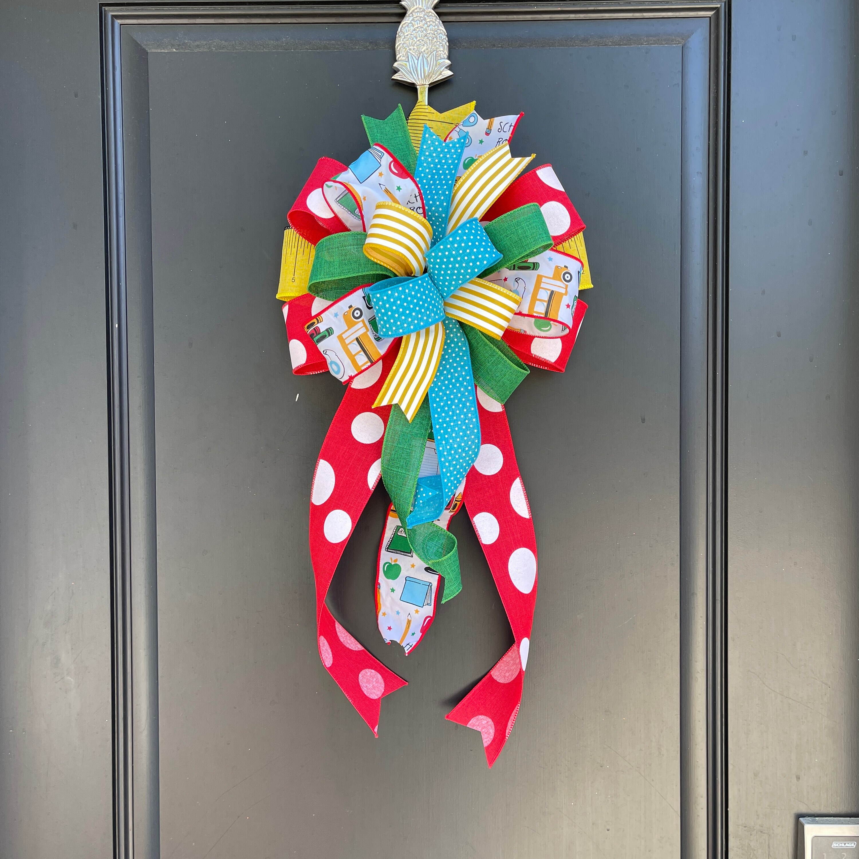 Back to School Wreath Bow: Teacher Classroom or Home Decor - Etsy