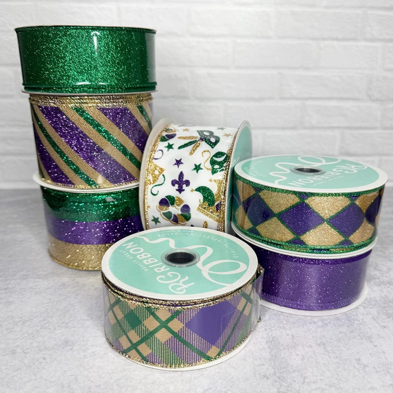 Mardi Gras Ribbon - Etsy