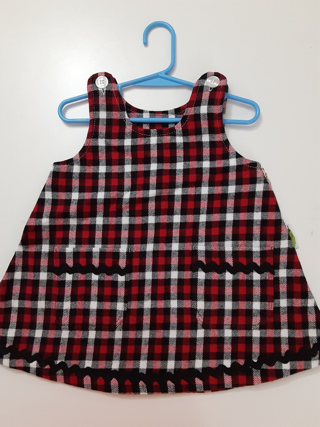 Girls Flannel Jumper - Etsy