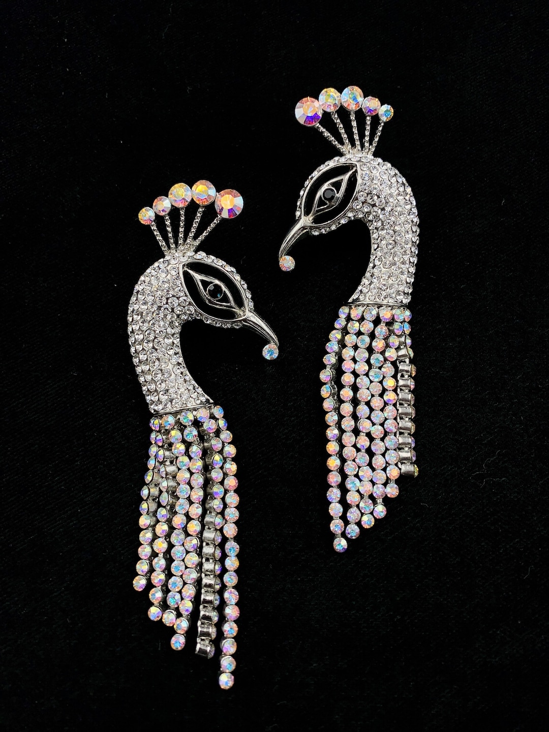 Rare Vintage Butler and Wilson Crystal Elaborate Crystal Large Fringe ...