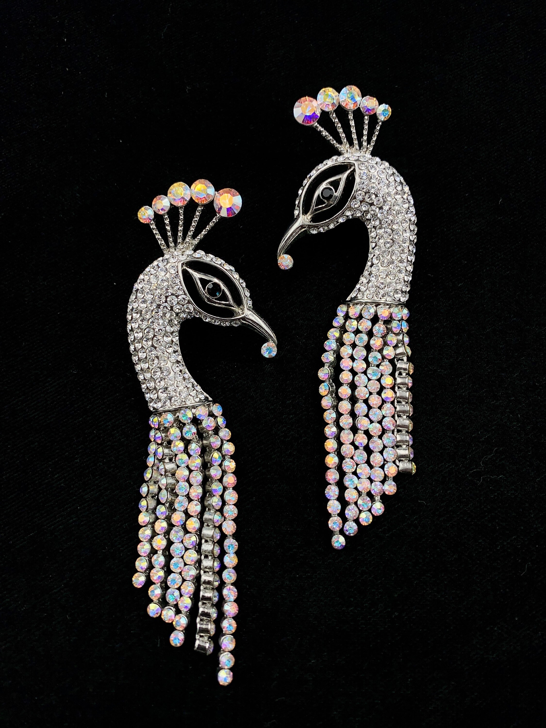 Rare Vintage Butler and Wilson Crystal Elaborate Crystal Large Fringe ...