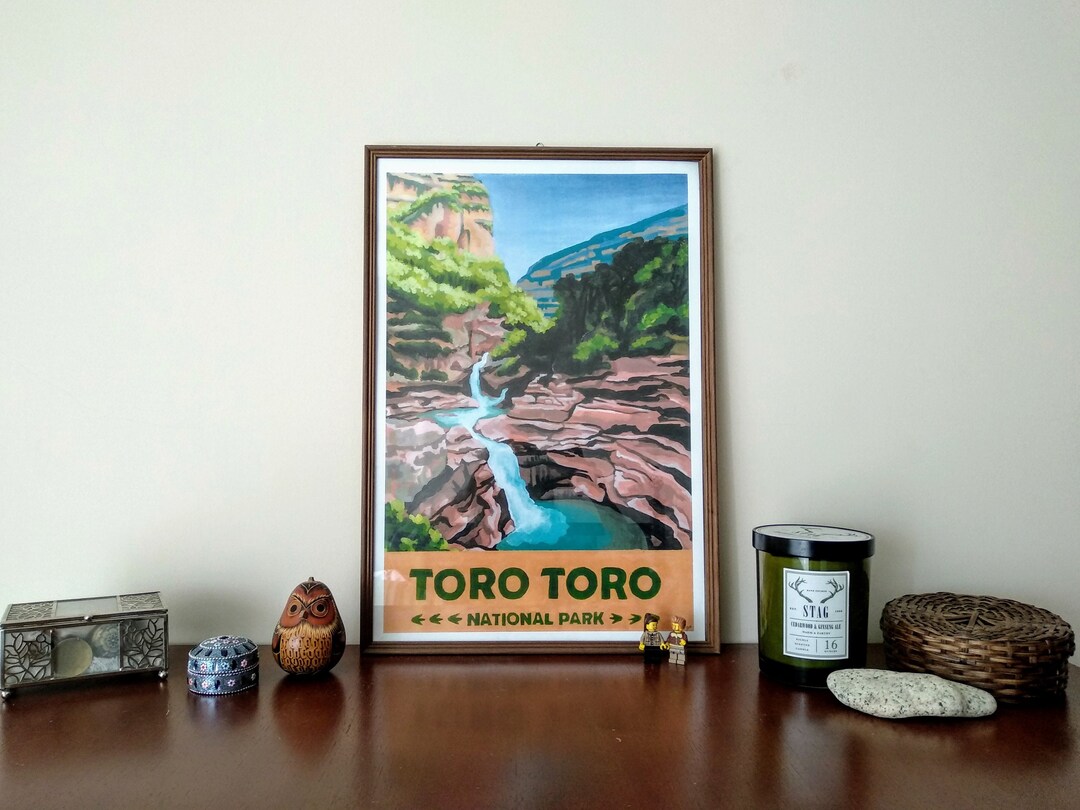 Toro Toro National Park Vintage Travel Poster, Bolivia, Vintage Print ...