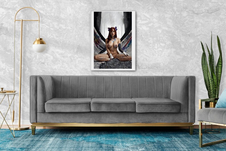 Woman in Atelier L Erotic Art L Wall Graphics L Ready to Print L Poster ...