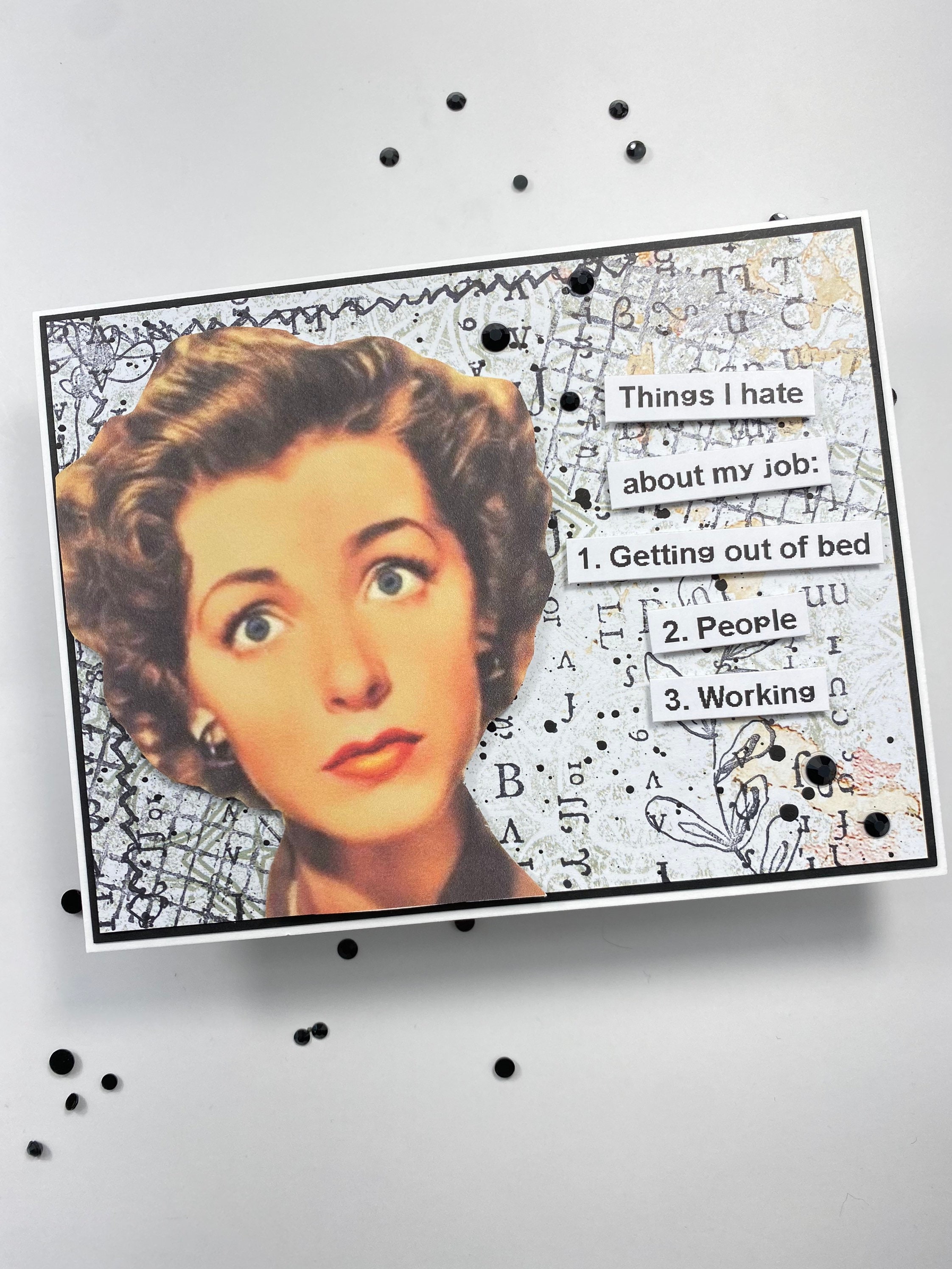 Work Humor Snarky Card Funny Work Card Handmade Card Card - Etsy