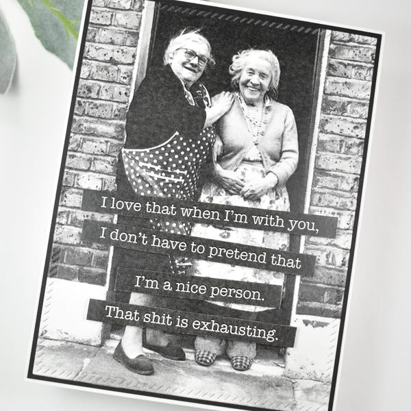 Funny Old Lady Greeting Cards - Etsy