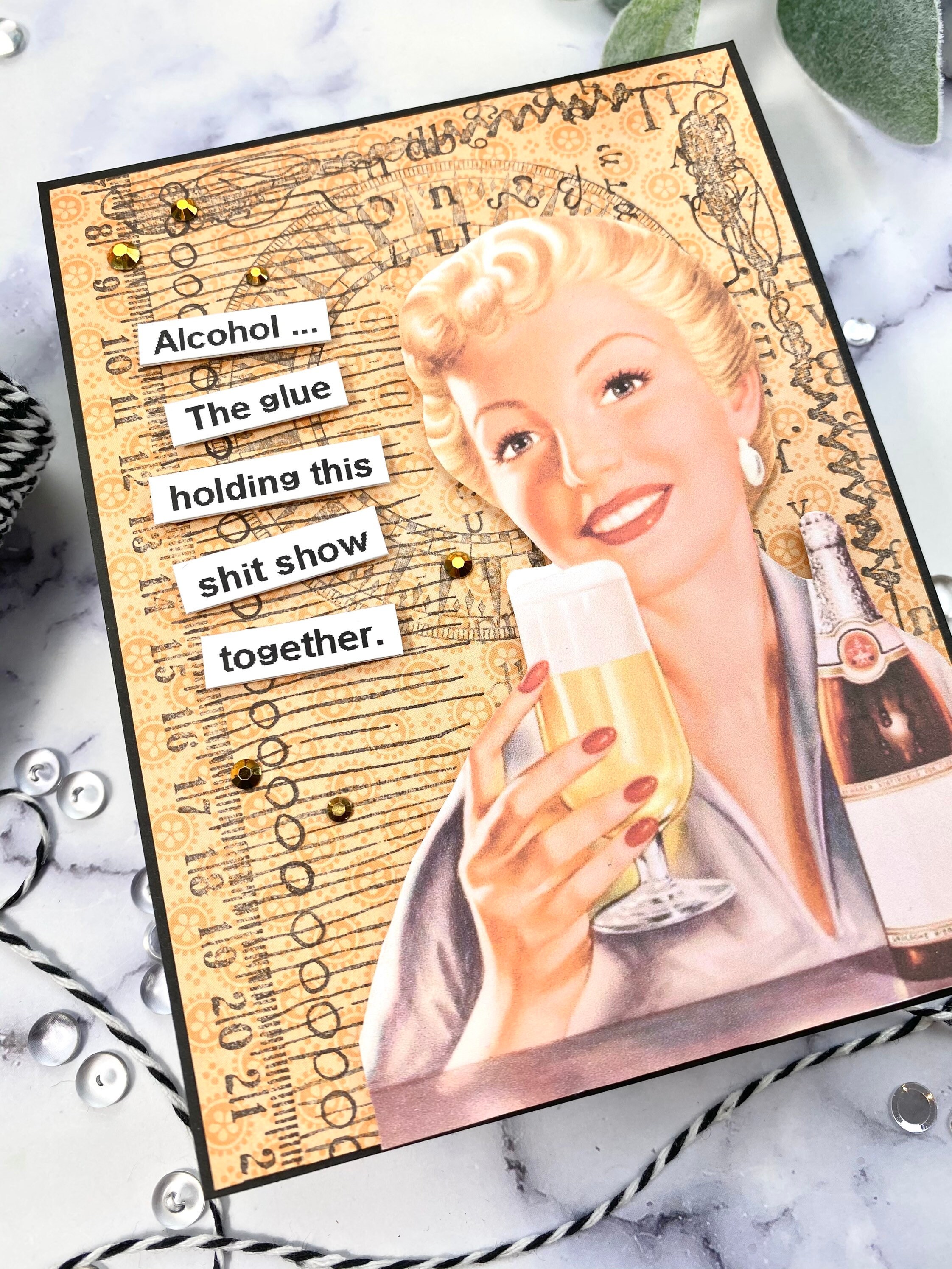 Alcohol Card Snarky Card Sassy Card Drinking Card Handmade - Etsy