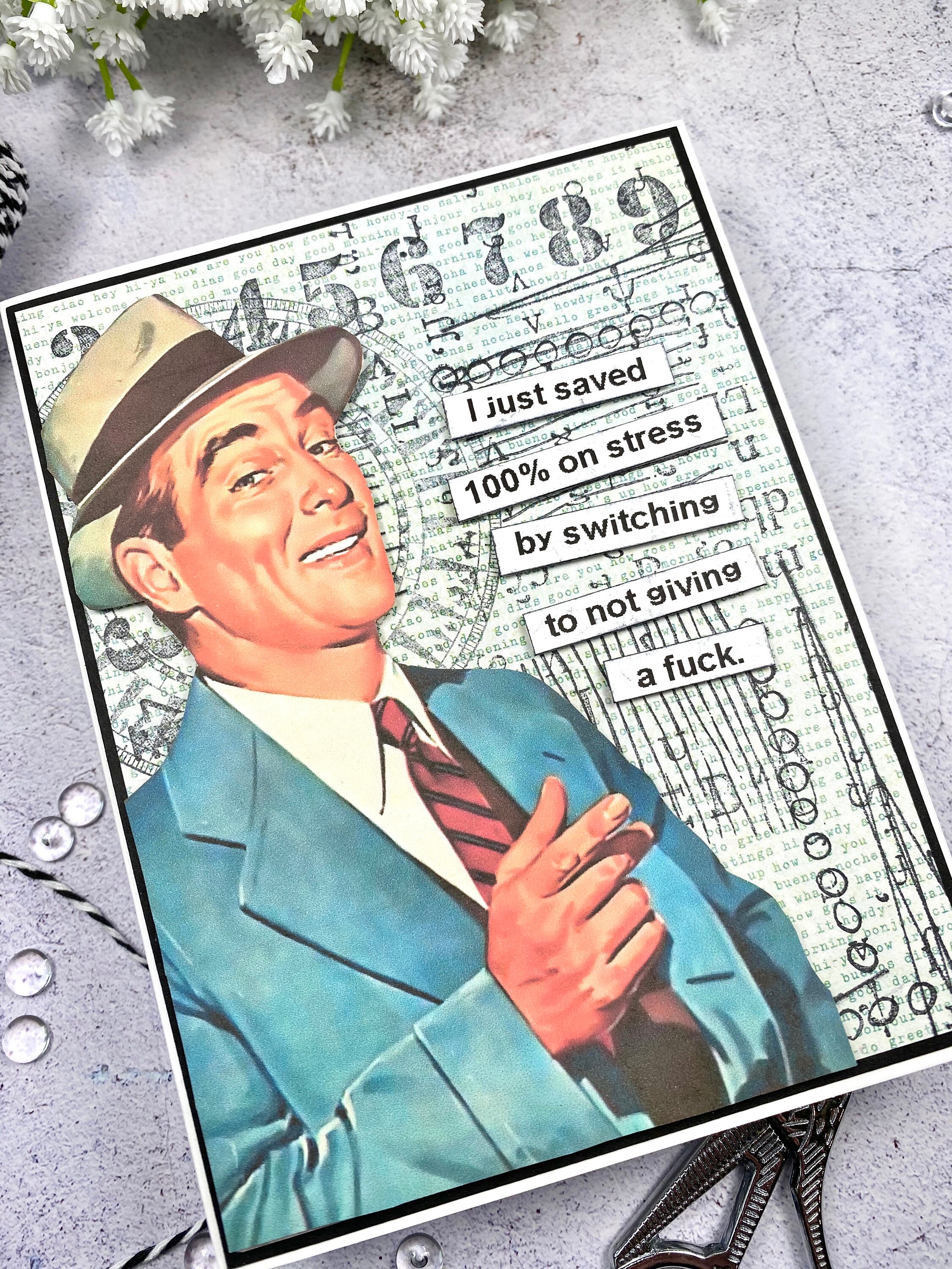 Snarky Card, Funny Card, Hilarious Card, Hand Made Card, Funny Friend ...