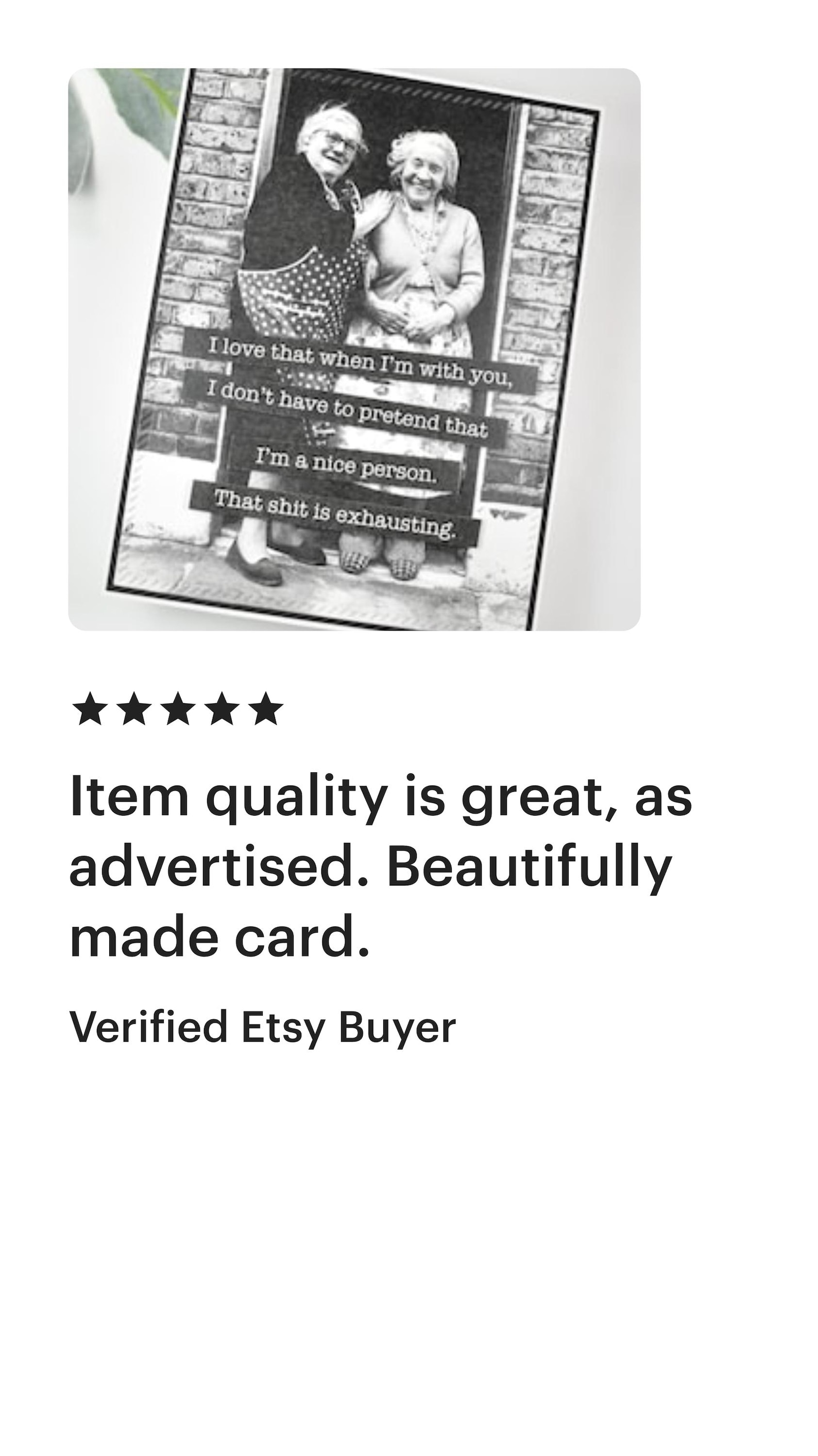 Snarky Old Lady Card: Funny Sarcastic Bestie Handmade Card Hilarious ...