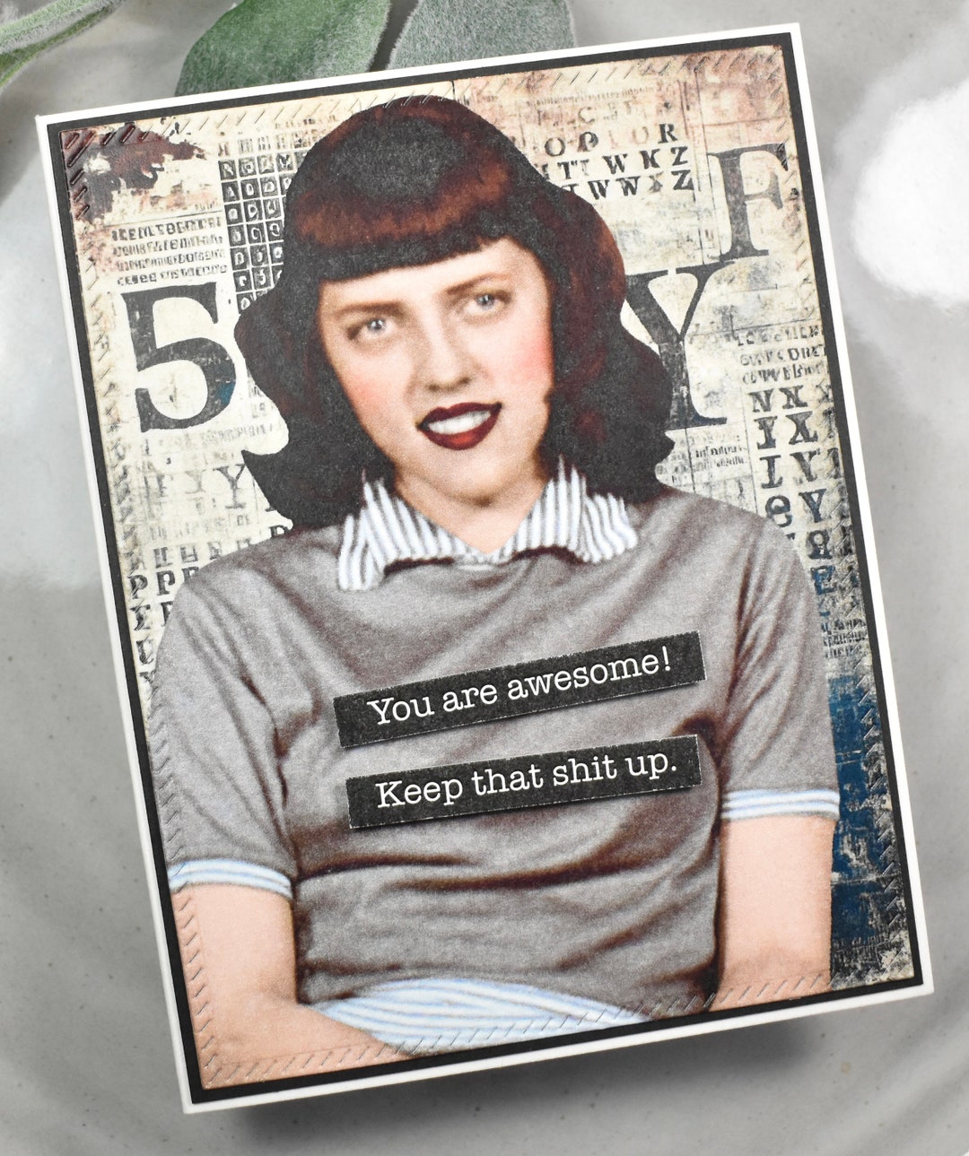 You Are Sassy Card - Handmade Greeting Card - Etsy