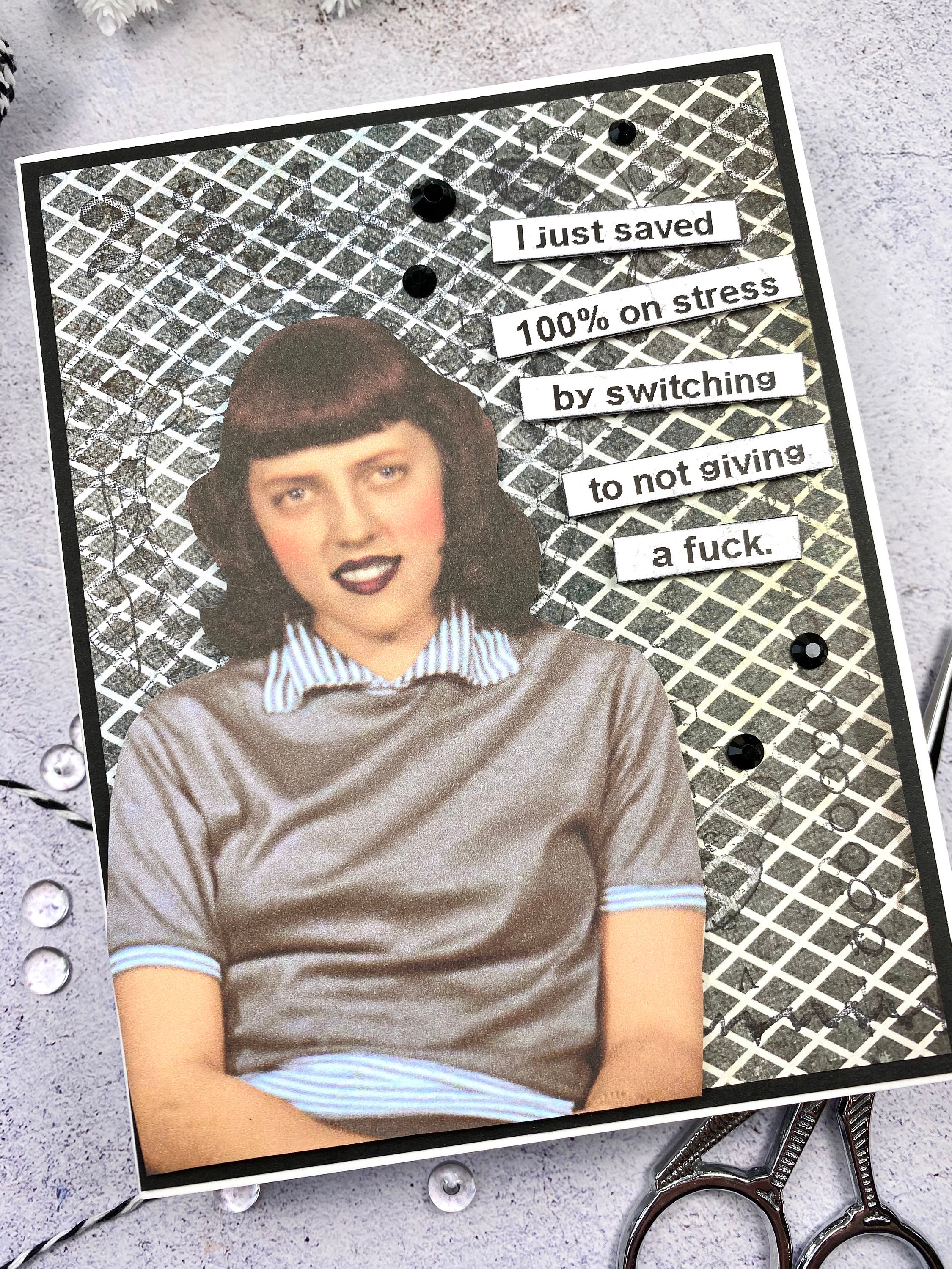 Snarky Card, Funny Card, Hilarious Card, Hand Made Card, Funny Friend ...