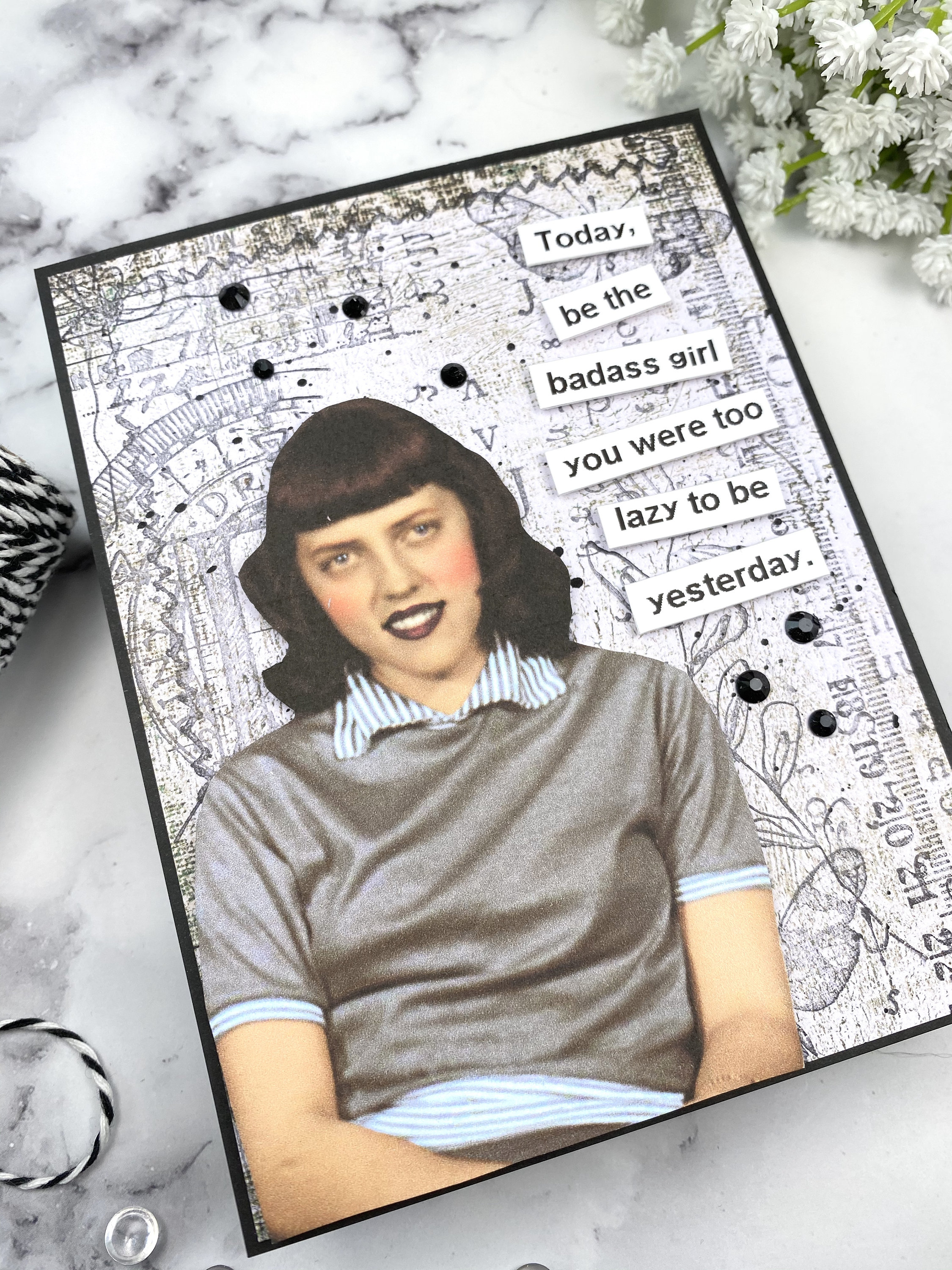 Snarky Card, Funny Card, Hand Made Card, Funny Friend Card, Sassy Card ...